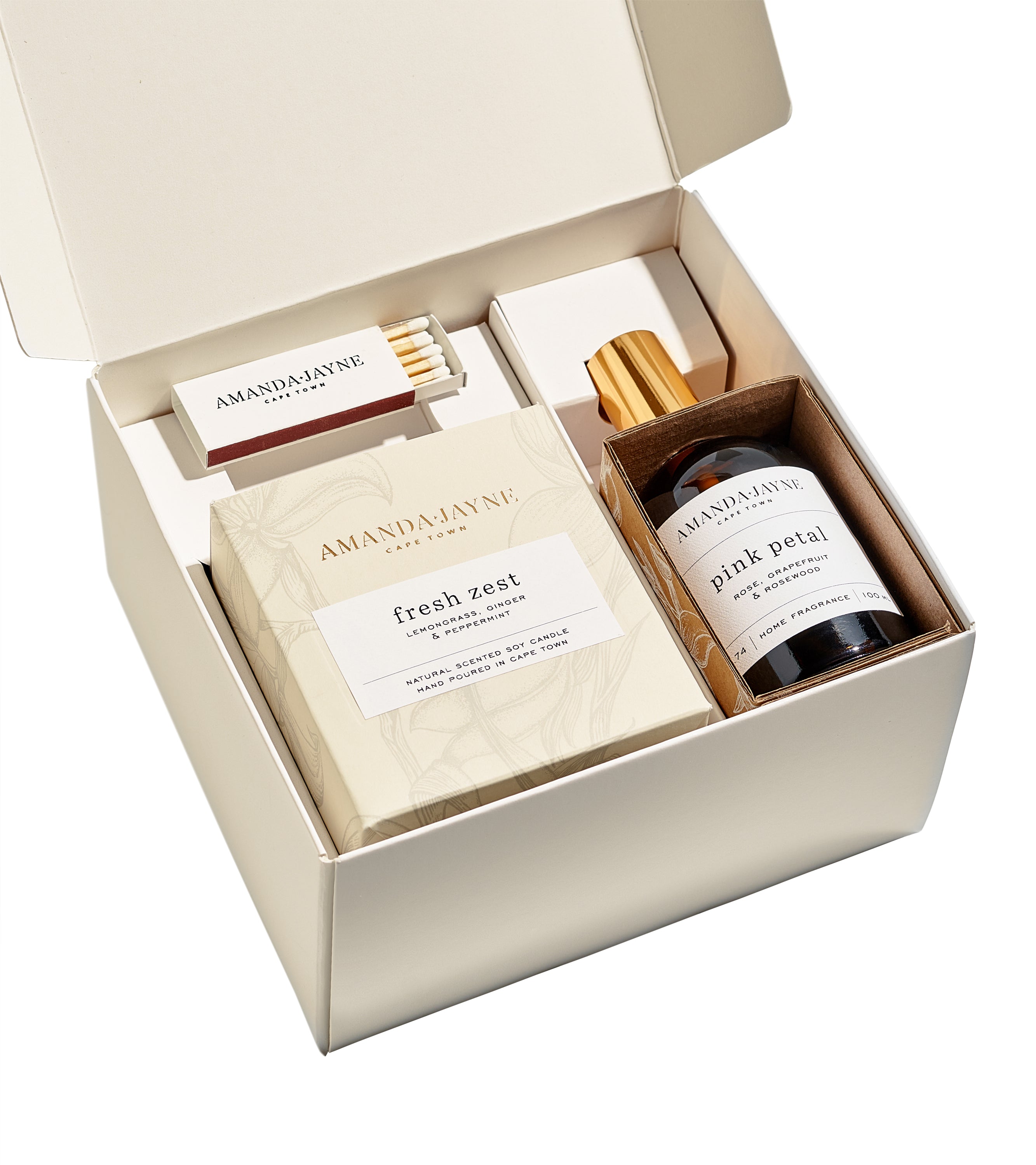 Glass & Home Fragrance Set – AMANDA-JAYNE CANDLES SA