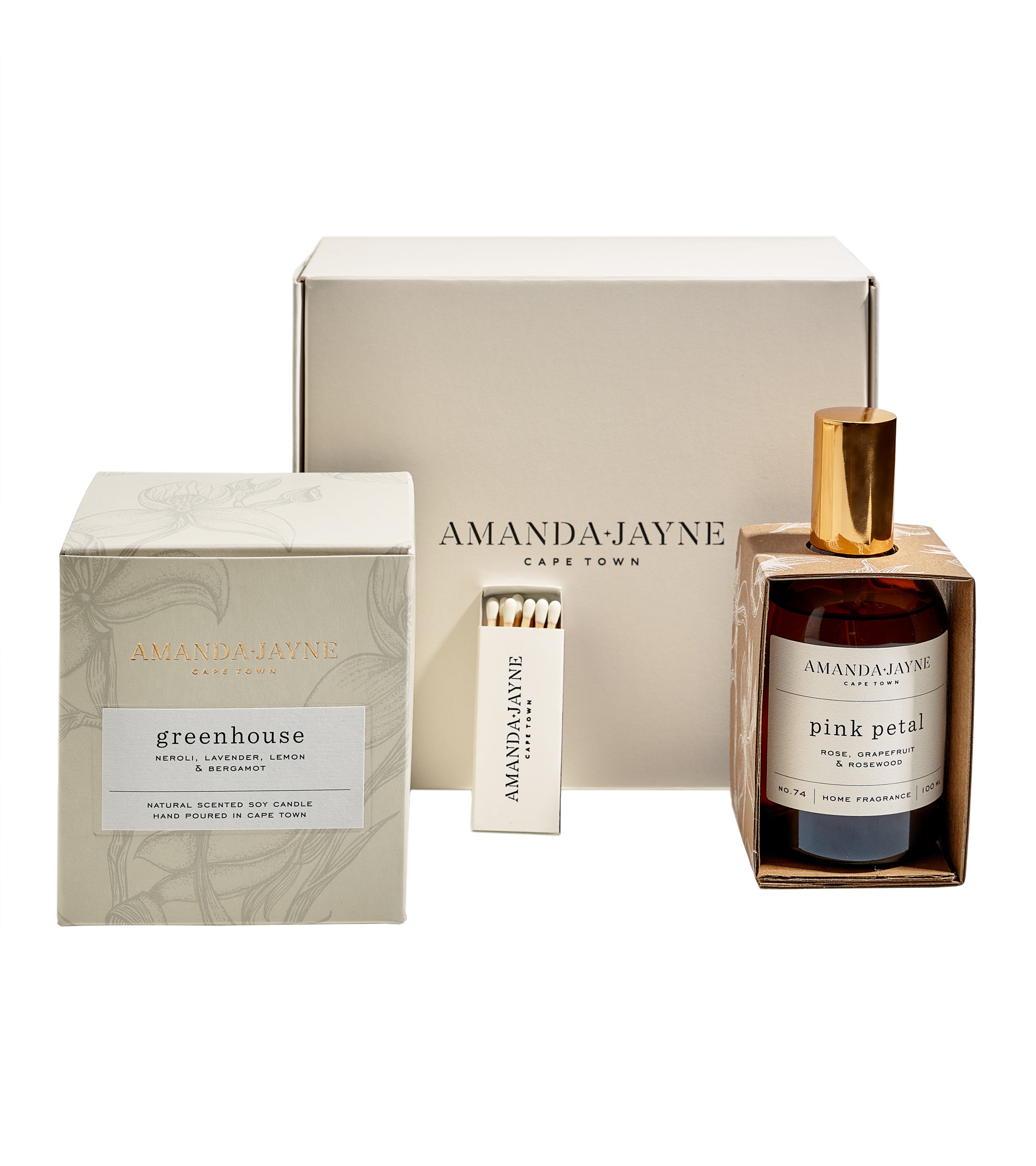 Glass & Home Fragrance Set – AMANDA-JAYNE CANDLES SA